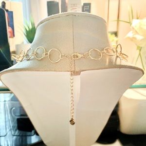 Cato | Jewelry | Newcato Gold Chain Link Wpink Daisy Necklace | Poshmark